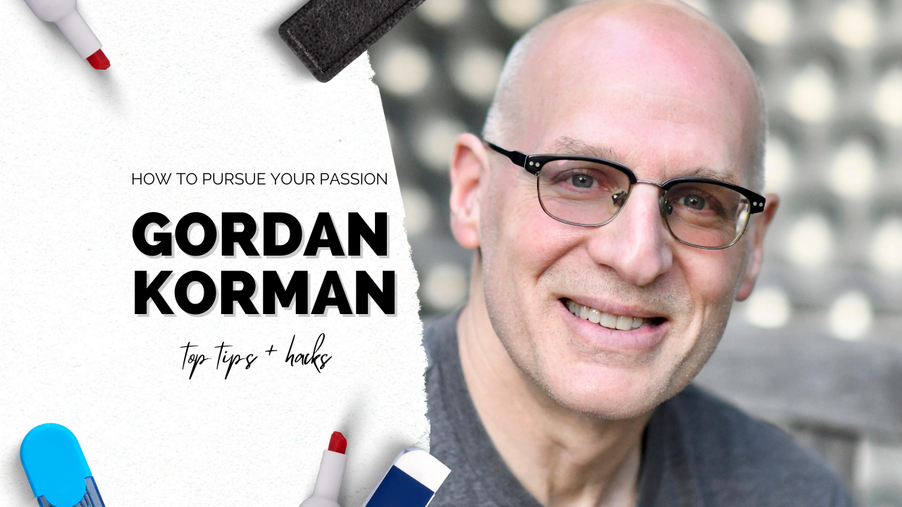 Gordon Korman Shares How to Follow Your Passion - Small Bits of Happiness